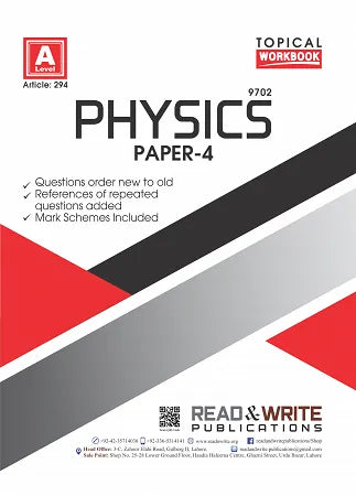 Read & write A Level Physics P4-294 – ReadStore.pk