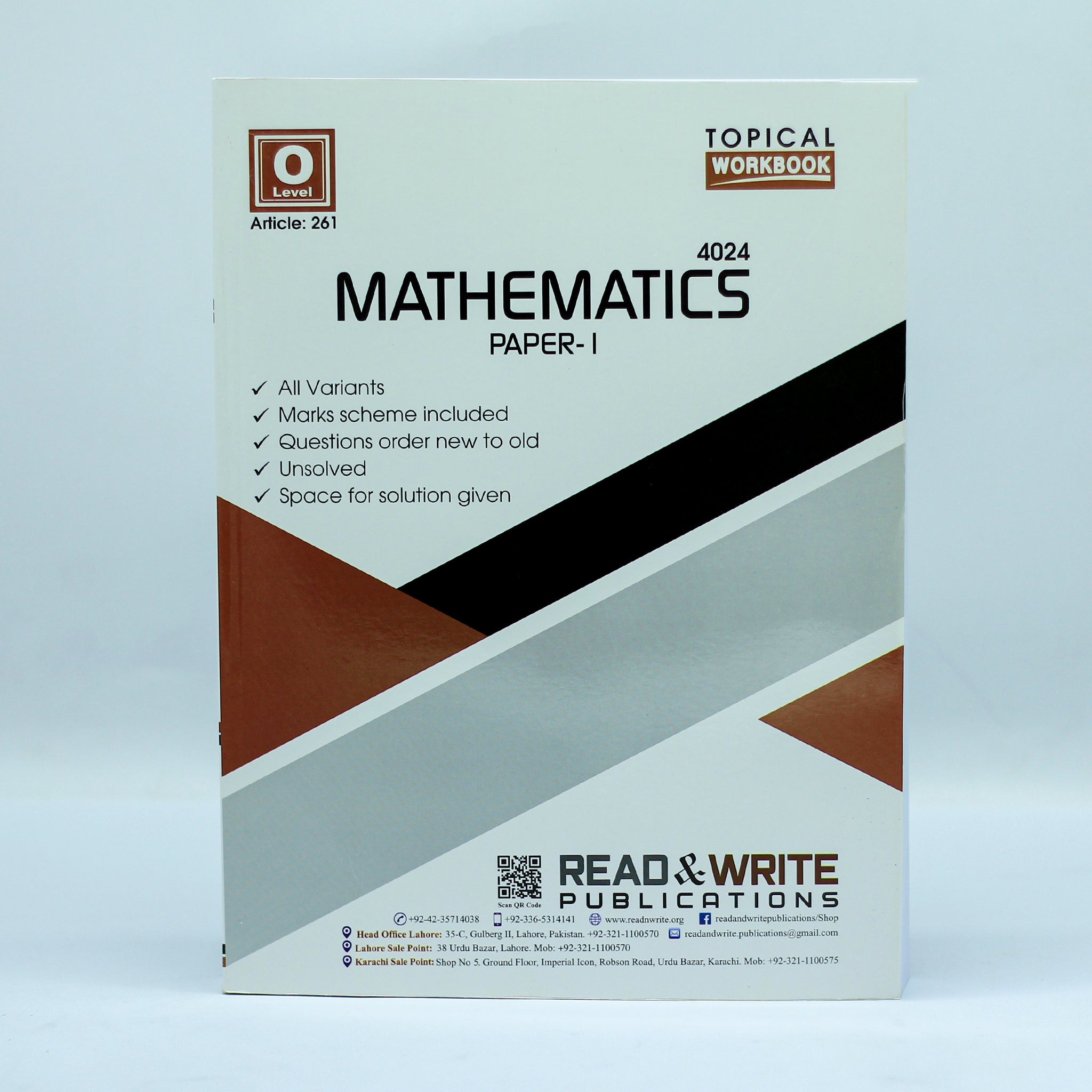 Read & Write O Levels Mathematics P-1 Topical Past Papers 261 ...