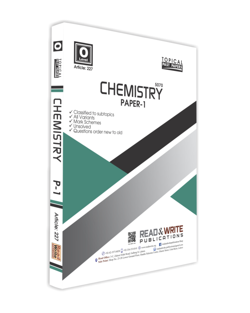Read & Write O Levels Chemistry P-1 Topical Past Papers 221 – ReadStore.pk