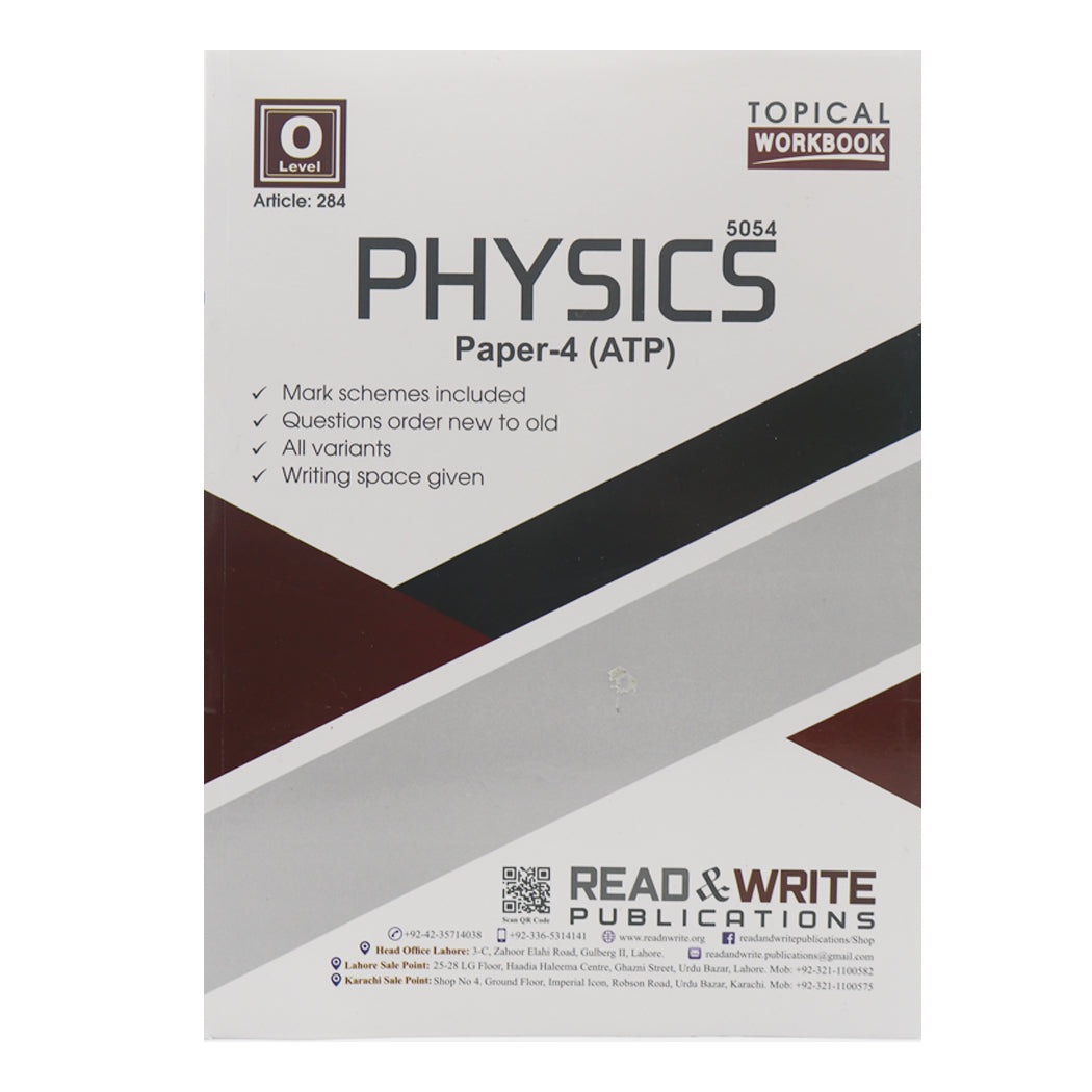 Read & Write O level Physics P4 - 284 – ReadStore.pk