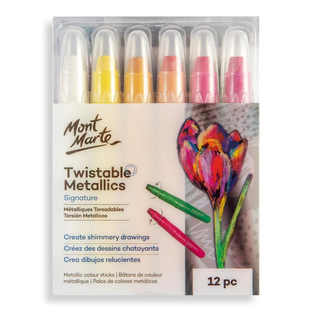 Mont Marte Twistable Metallics Markers 12pcs – ReadStore.pk